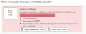 How to increase your mailbox storage | Identify Mailbox is Full