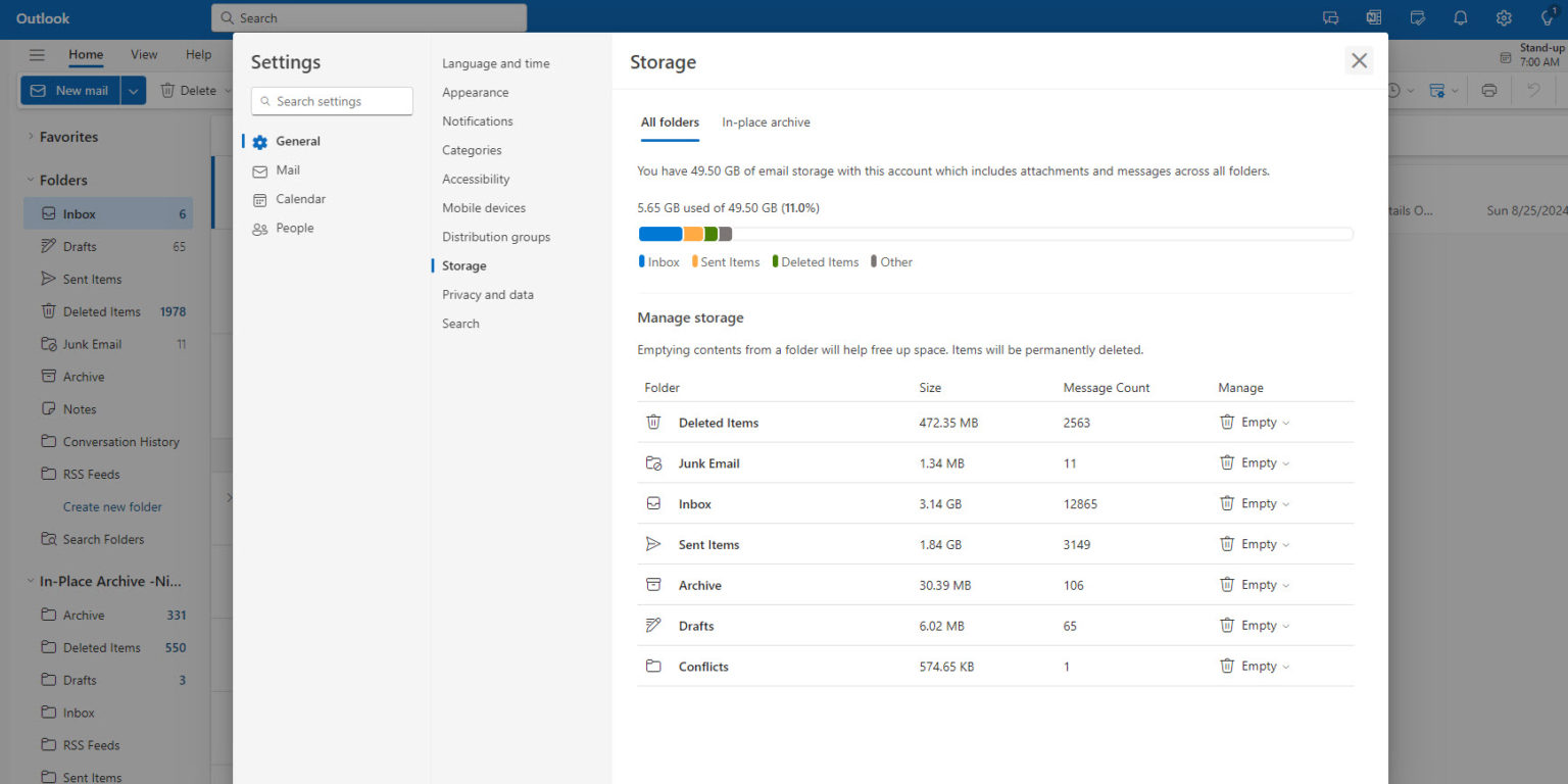 How to increase your mailbox storage | Identify Mailbox is Full