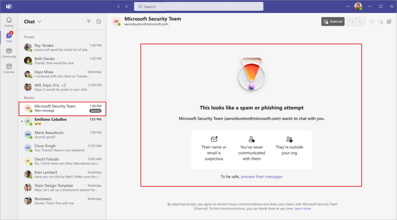 Phishing in Microsoft Teams | Use these protections
